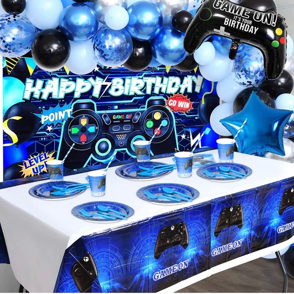 Party Supplies | Winrayk 91pcs Video Game Birthday Party Decorations ...